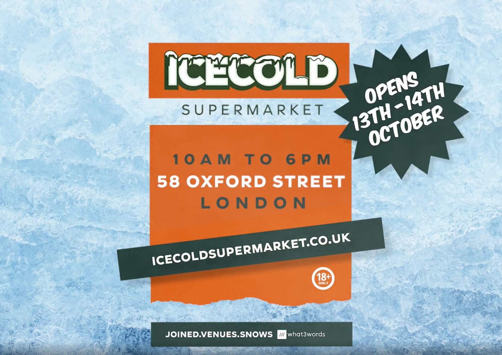 A Unique ICE-COLD Experience is Hitting Oxford Street - Notion
