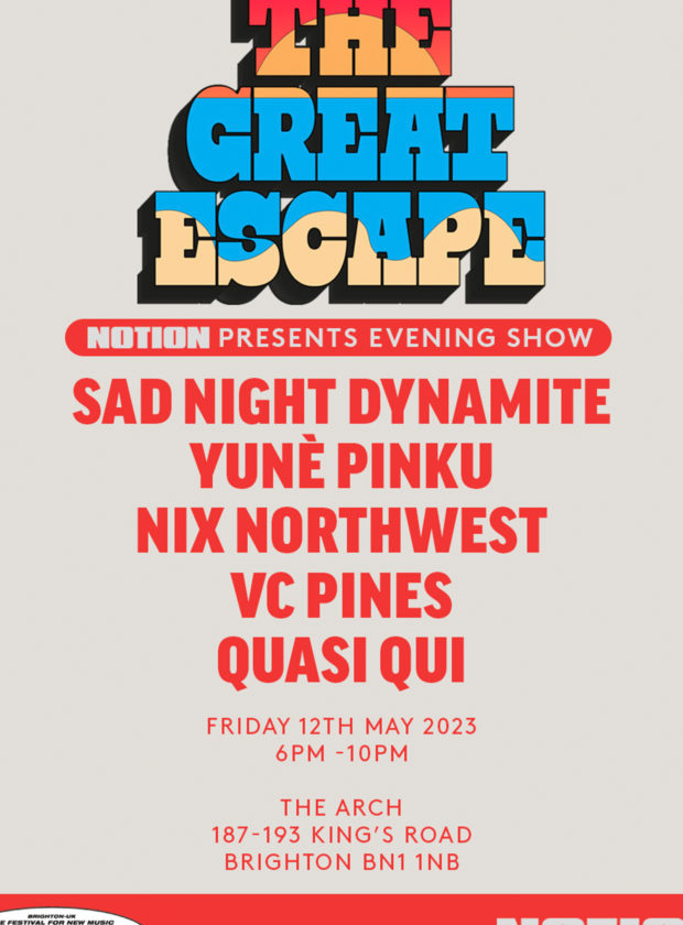 150 Emerging Acts Added To The Great Escape 2023 Lineup - Notion